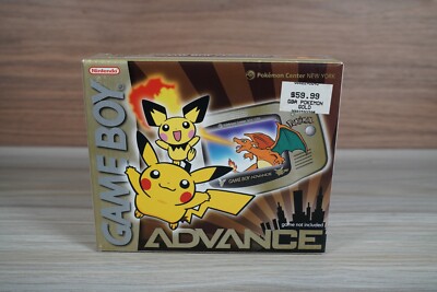 🔥 Nintendo Game Boy Advance Gold Pokemon Center NY - New Factory Sealed ...