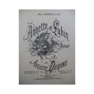 DURAND Auguste Annette et Lubin Piano | eBay UK