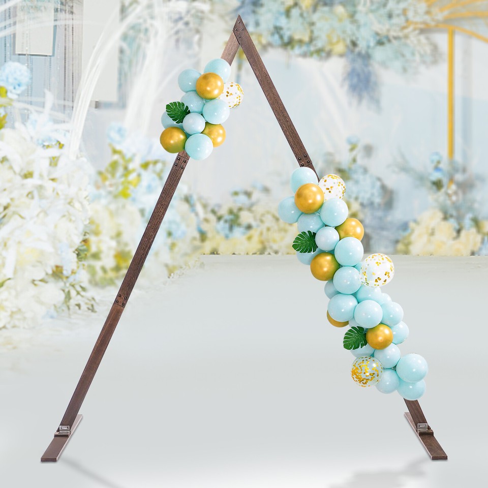 8.2ft Vintage Wood Wedding Arch Backdrop Flower Stand Rack Background ...