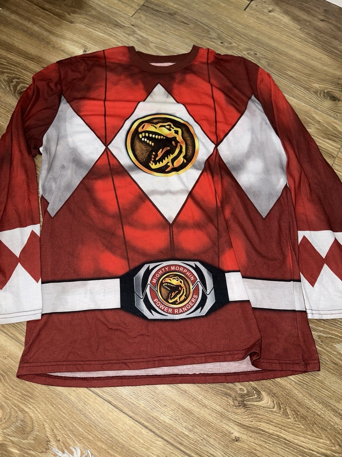 Mighty Morphin Power Rangers Red Ranger XL T-Shirt, L… - Gem