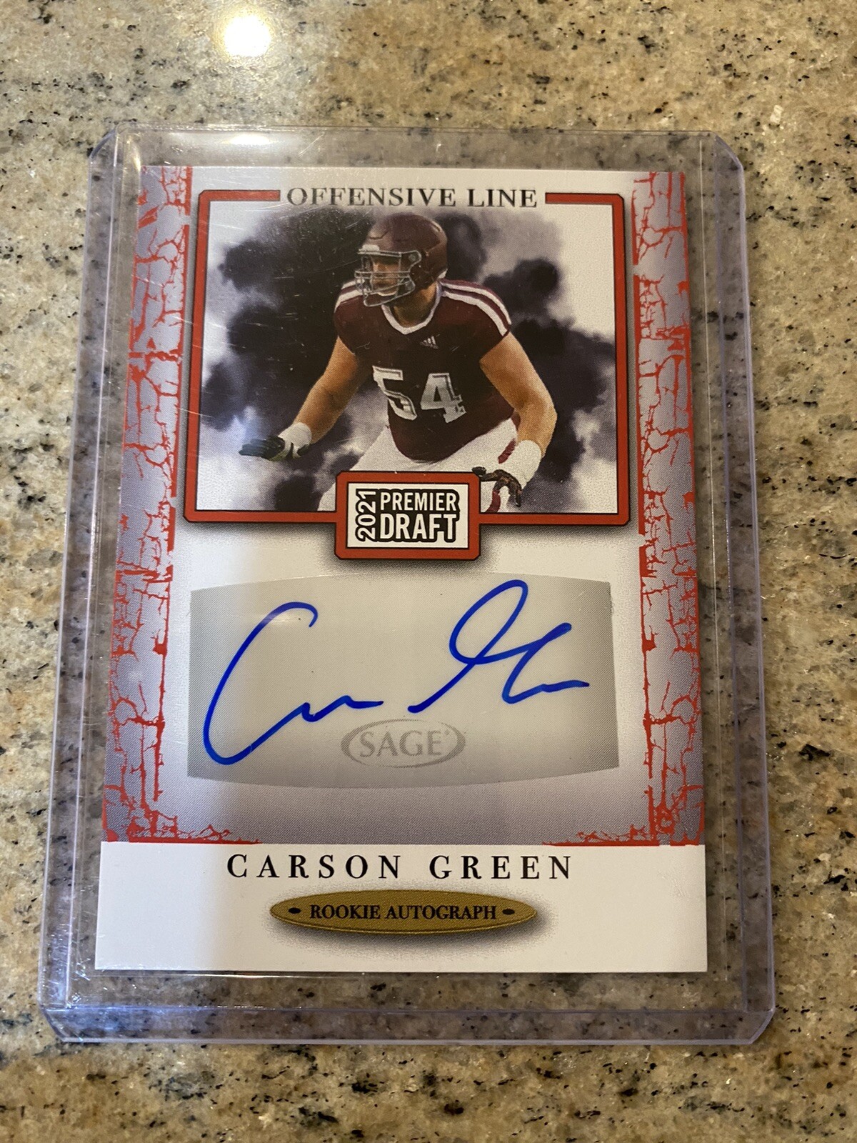 2021 Sage Premier Draft - Autographs Red #A175 Carson Green (AU, RC) | eBay