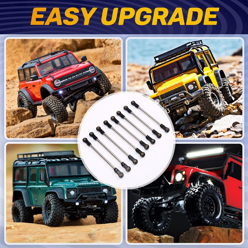 RC Car Upgrade Chassis Adjustable Pull Rod Kit for 1/10 YK4016 RC ...