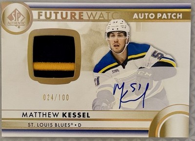 Matthew Kessel 2023-24 UD SP Authentic Hockey Future Watch Patch Auto ...