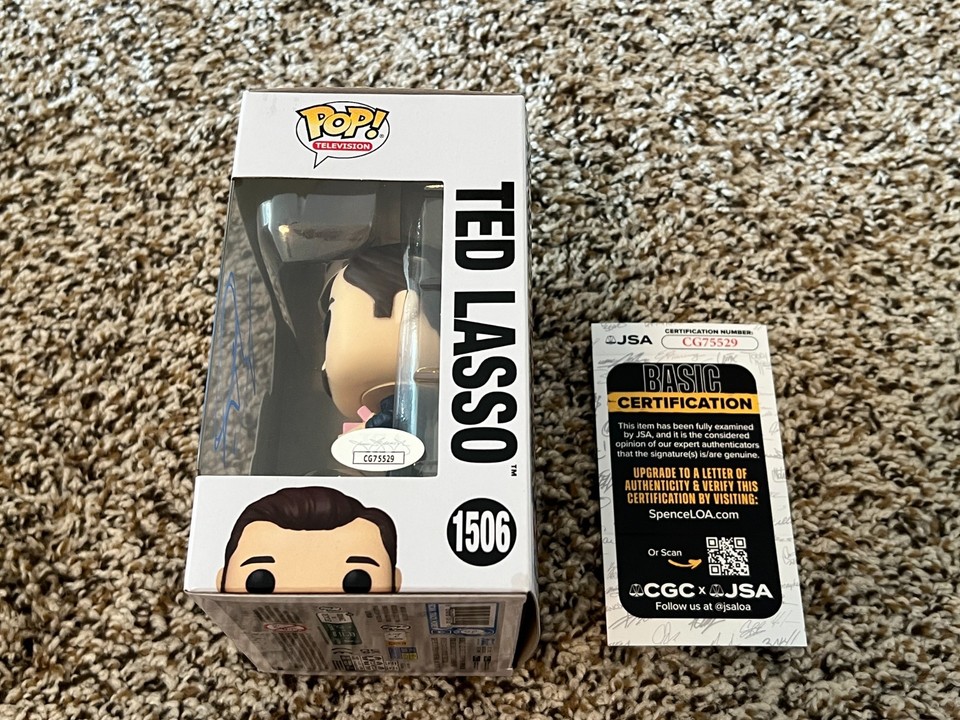 JASON SUDEIKIS TED LASSO 1506 SIGNED FUNKO POP AUTO ACTOR TV SHOW JSA ...