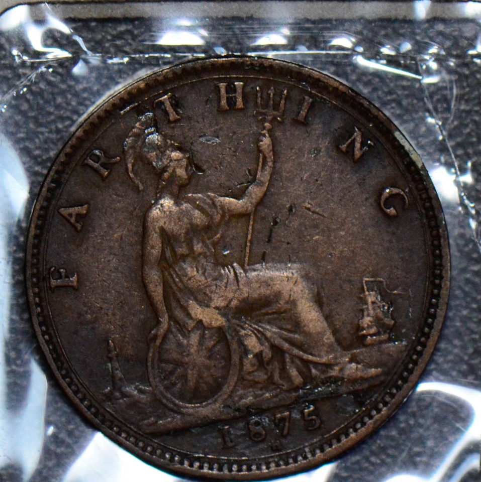 Great Britain 1875 H Farthing 190241 combine shipping | eBay