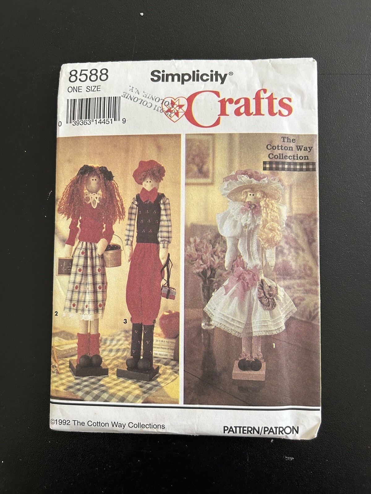Simplicity Crafts Pattern 8588 The Cotton Way Collection 22” Dowel ...