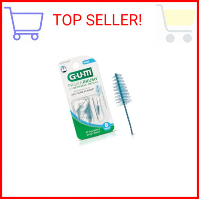GUM Proxabrush Go-Betweens Refills - Wide - Compatible with GUM ...