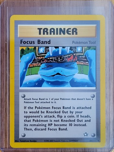 Focus Band - 86/111 - Rare - Unlimited Error card NM Pokemon Neo ...