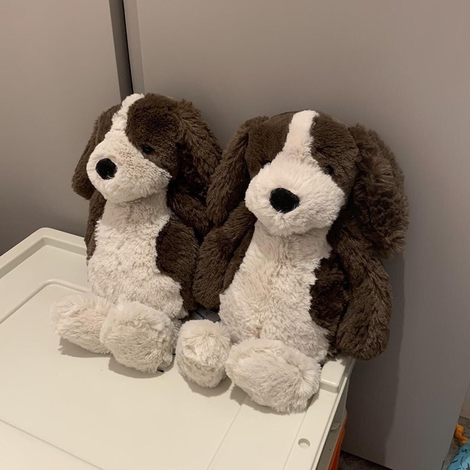 Jellycat BASHFUL FUDGE PUPPY [MEDIUM] Soft Plush Toy FUN Stuffed ...