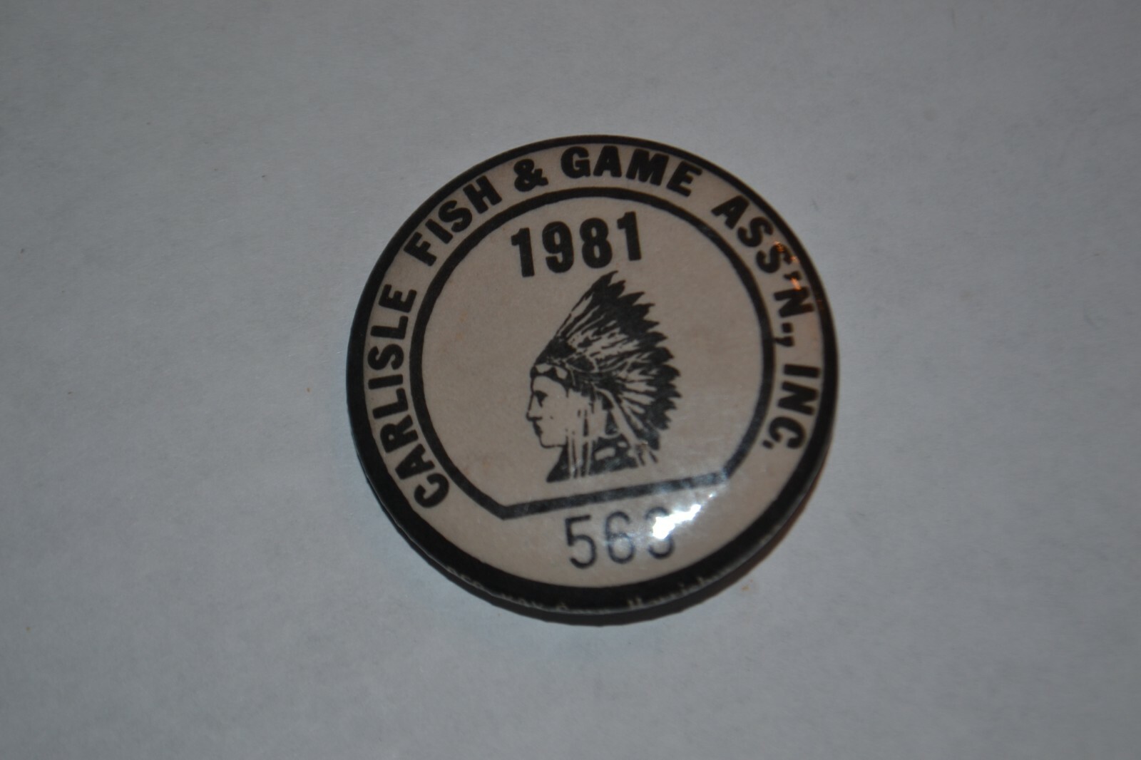 Vintage 1981 Carlisle Fish and Game Association Club Badge Pin ...