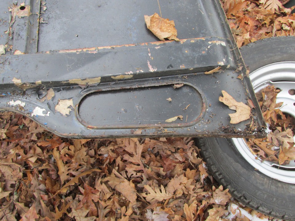 Triumph TR4 Hood, Bonnet, OEM, looks like long bubble Seams solid with ...