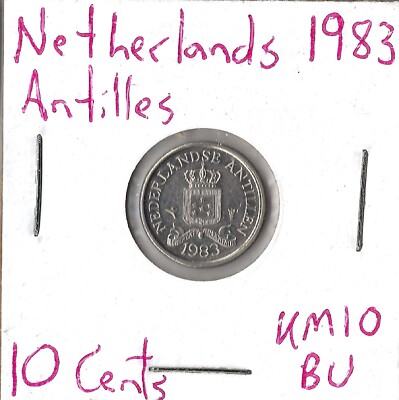 Coin Netherlands Antilles 10 Cents 1983 KM10 | eBay