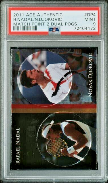 2011 Ace Authentic Match Point 2 Dual Pog DP4 Rafael Nadal/Novak Djokovic PSA 9 | eBay