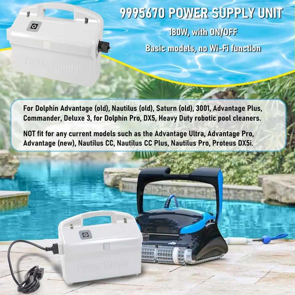 9995670 Assy Power Supply Replace for Dolphin Cleaners with ON/OFF ...