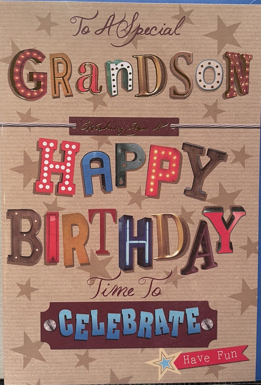 adult grandson birthday card / Birthday Card For Older Grandson | eBay UK