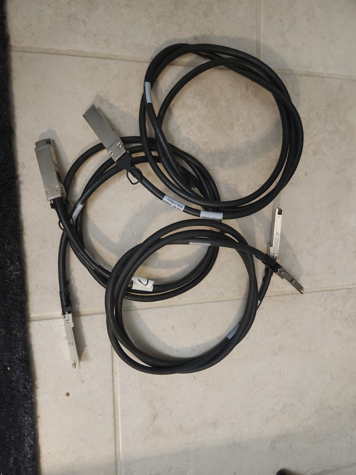 Lot of 3 External SAS Cables NETAPP 112-00177 6ft. / 2m Patch Cable | eBay