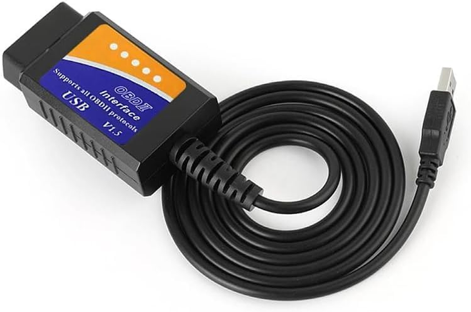 OBD2 USB Adapter ELM327 V1.5 Car Diagnostic Device Automotive OBD2 USB ...