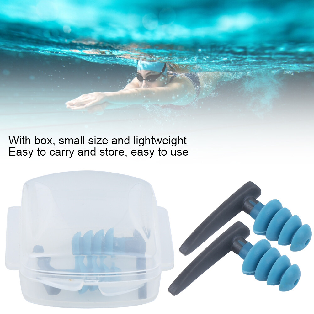2PCS Diving Elastic Soft Waterproof Earplug Professional Swimming ...