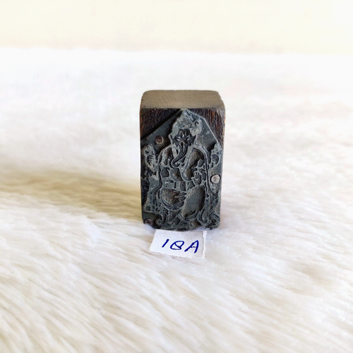 Vintage Lord Ganesha Design Metal Wooden Printing Stamp Seal Old ...