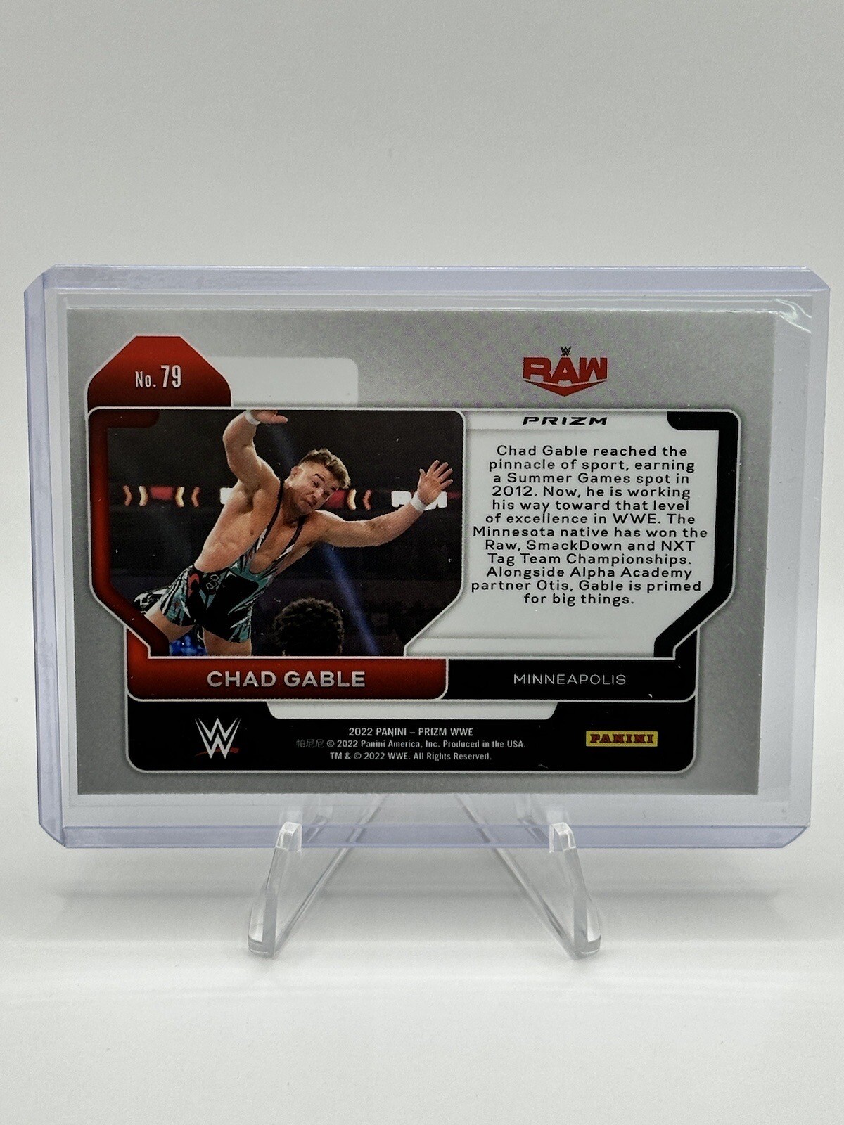 2022 Panini Prizm Green Prizm Insert Parallel #79 Chad Gable Card ...