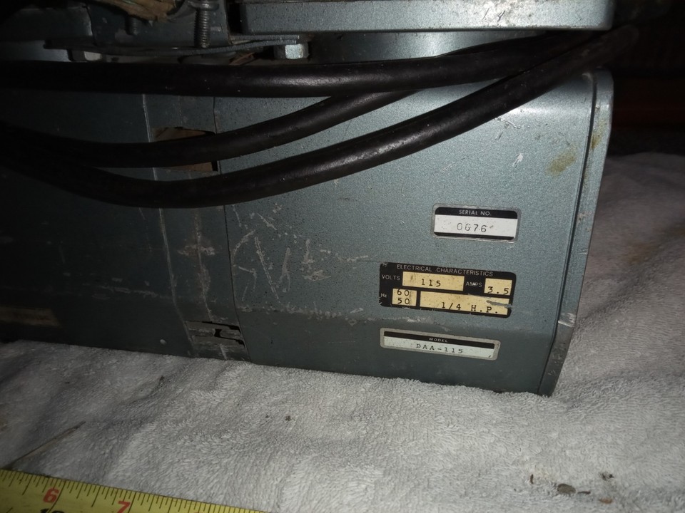 Jelenko jelcraft Vacuum Pump Used Dental Lab Equipment model DAA-115, 1 ...