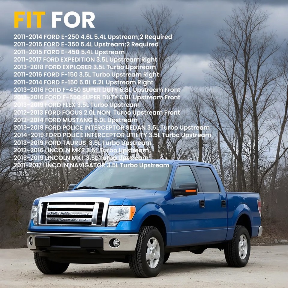 2PCS Oxygen Sensor For 2011-2019 Ford DY-1185 DY1185 8F9Z-9F472-H- US ...