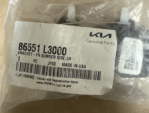 2021 - 2024 KIA K5 FRONT LEFT SIDE OUTER BUMPER COVER BRACKET OEM ...