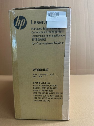 New Genuine HP LJ E60055,E60065,E60075 MFP E62565 Black Toner W9004MC ...