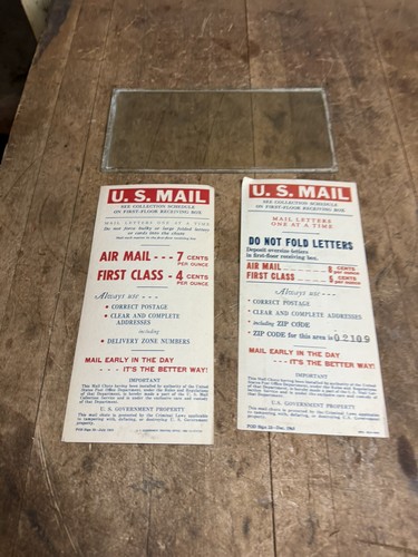 Vintage 1958 1965 U.S. Mail Box Chute Mailbox Post Office Letters Price ...