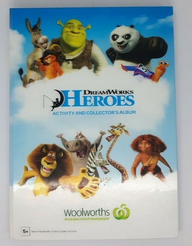 Woolworths DreamWorks Heroes Activity & Collectors Album complete with ...