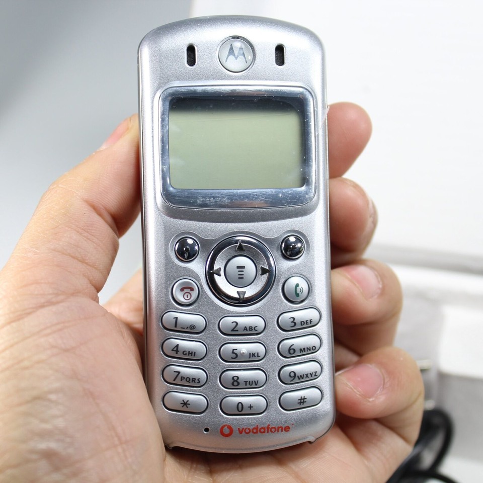 Rare Vintage Motorola C330 Phone Silver 2002 In Box Complete | eBay