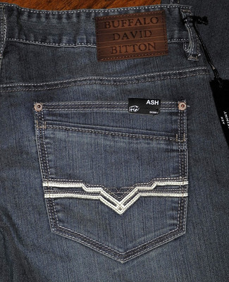 NEW Buffalo Ash and Ash-X Slim Fit Men's Gray Blue Jeans Sz. 33X30 ...