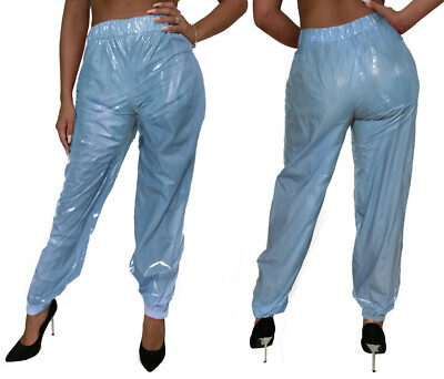 PVC Jogging Pants Sweat Pants Sauna Pants 20019 Light Blue-Lacquer | eBay