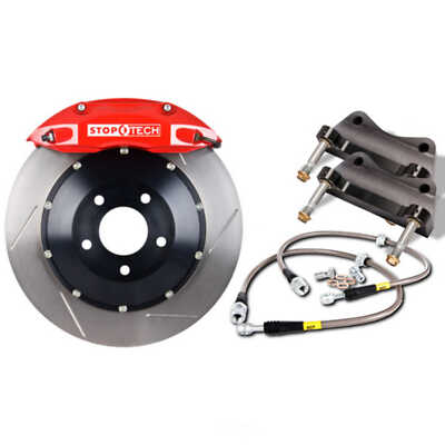 Disc Brake Kit-Red Caliper / Slotted Rotor Stoptech fits 91-05 Acura ...