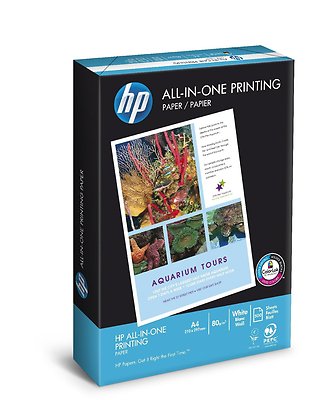 HEWLETT PACKARD HP A4 OFFICE PAPER 80gsm / 2500 SHEETS PER BOX 1 2 3 4 ...