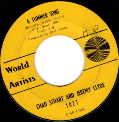 Chad Stuart & Jeremy Clyde – A Summer Song 1964 World Artists Rock ...