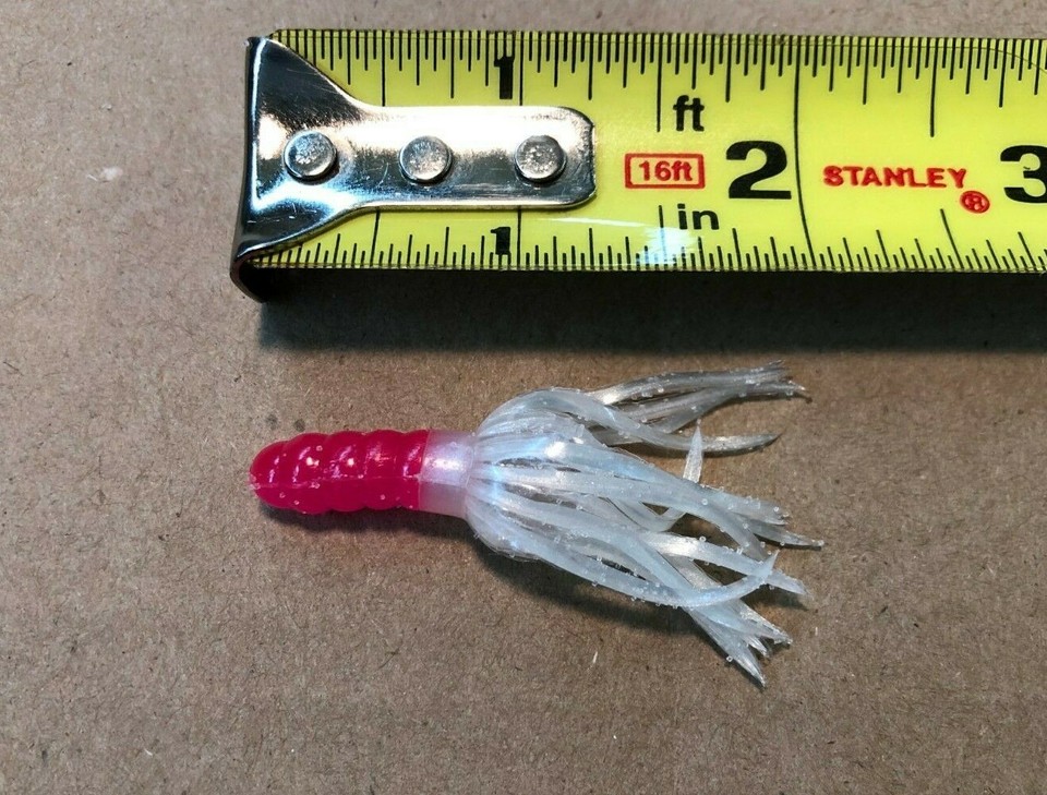 2" Solid Body Flared Skirt Crappie Tube Jigs, 100 pack, Choose Color ...
