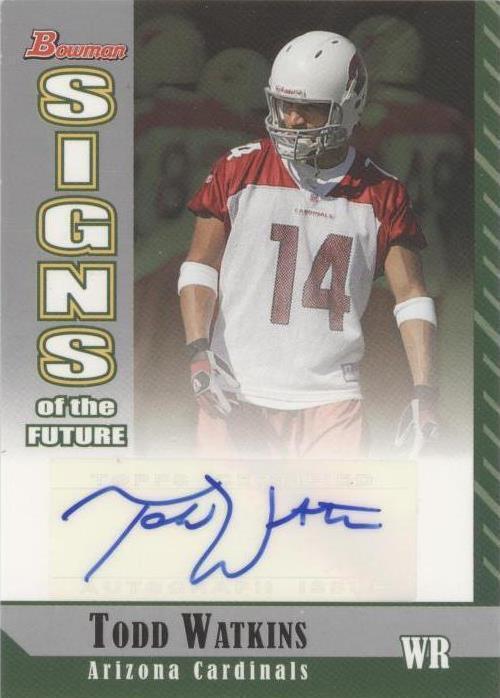 2006 Bowman - Signs of the Future Todd Watkins #SF-TW (AU, RC) for sale ...
