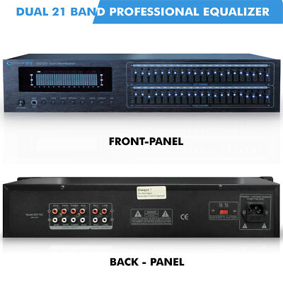 Dual 21 Band Professional Stereo Equalizer with Individual LED ...