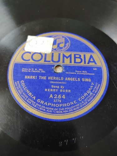 78 RPM Henry Burr COL A264 Hark! The Herald Angel Sings early 1900s ...
