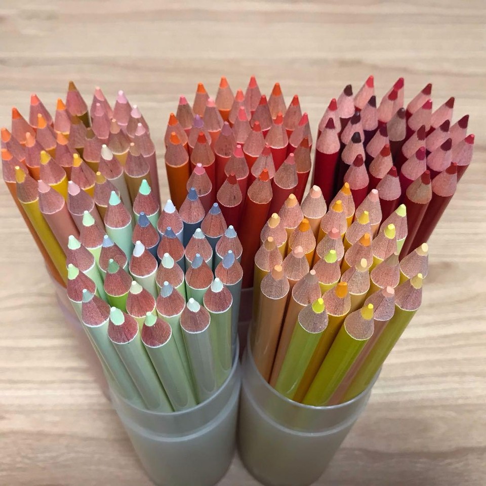 FELISSIMO 500 Colored Pencils Full Set Watercolor Artist Sketching ...