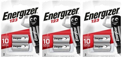 Energizer CR123 CR123A 123 Camera Battery x6 *Long Expiry Genuine ...