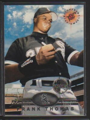 1995 TOPPS STADIUM CLUB MEMBERS ONLY PARALLEL #400 FRANK THOMAS WHITE ...