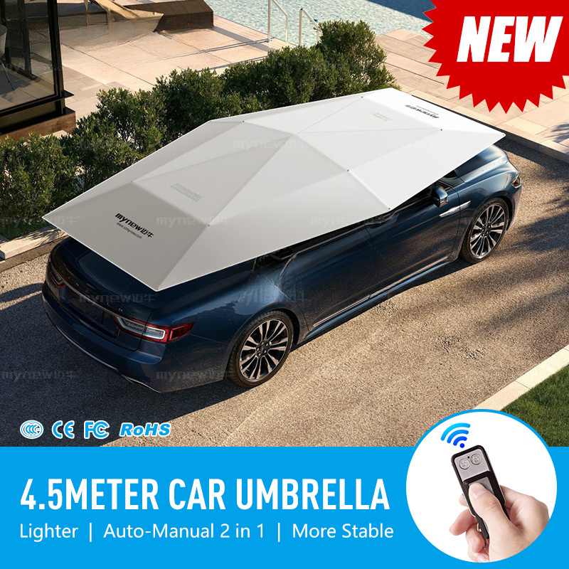 Electric Automatic 4.8M Car Umbrella UV Protection Car Cover Car Sun ...