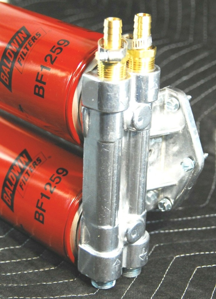 WVO Diesel Dual Remote Mount NO Baldwin BF1259 Fuel Filter Water ...