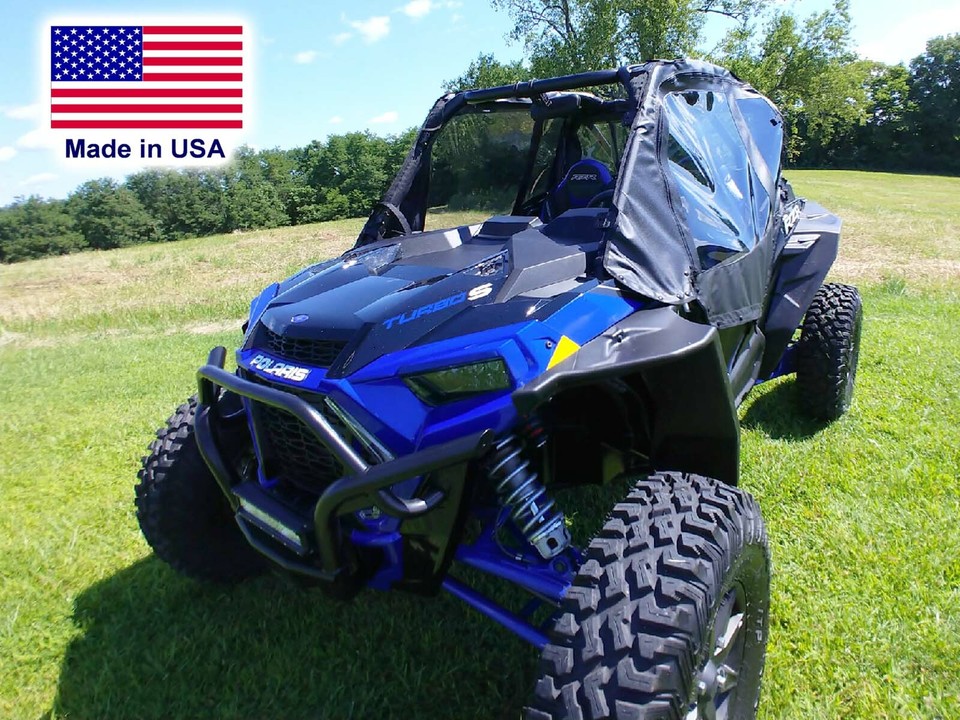 DOORS & REAR WINDOW for Polaris RZR XP Turbo S - Soft Material - Vinyl ...
