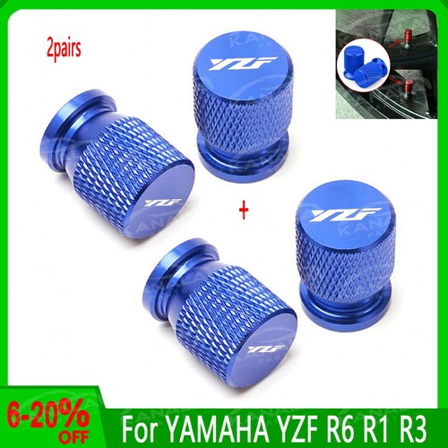 2 pairs-For YAMAHA YZF R6 R1 R3 Motorcycle Wheel Tire Valve Air Port ...