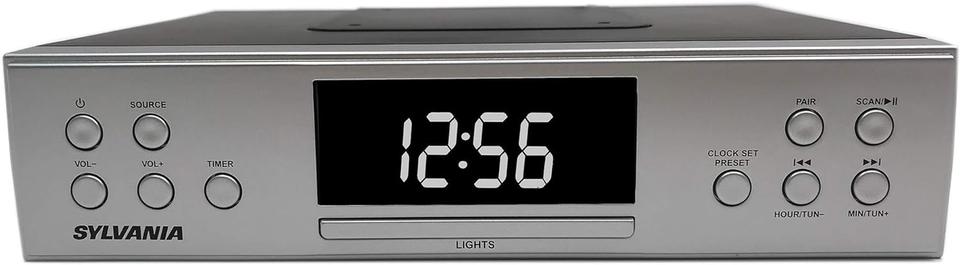 Under Cabinet Player Radio Bluetooth Stereo Kitchen Music System LCD ...