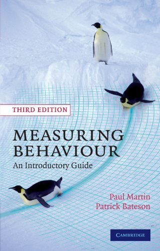 MEASURING BEHAVIOUR: AN INTRODUCTORY GUIDE By Paul Martin & Patrick ...