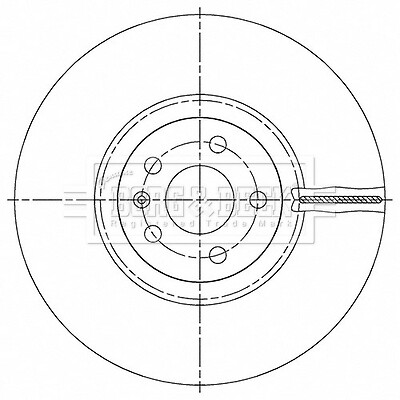 1x Brake Disc Front SJR Fits Volvo XC90 2014- XC60 2017- V90 2016 ...